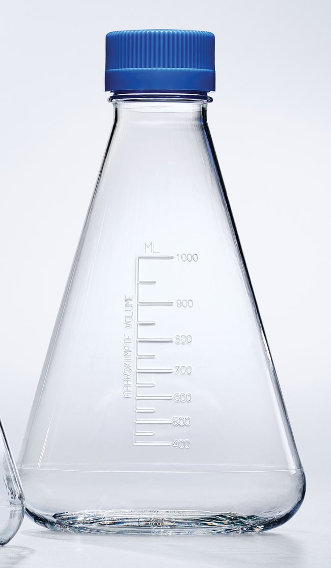 1000 mL Erlenmeyer (Shaker) Flask, single-use PETG, plain bottom ...